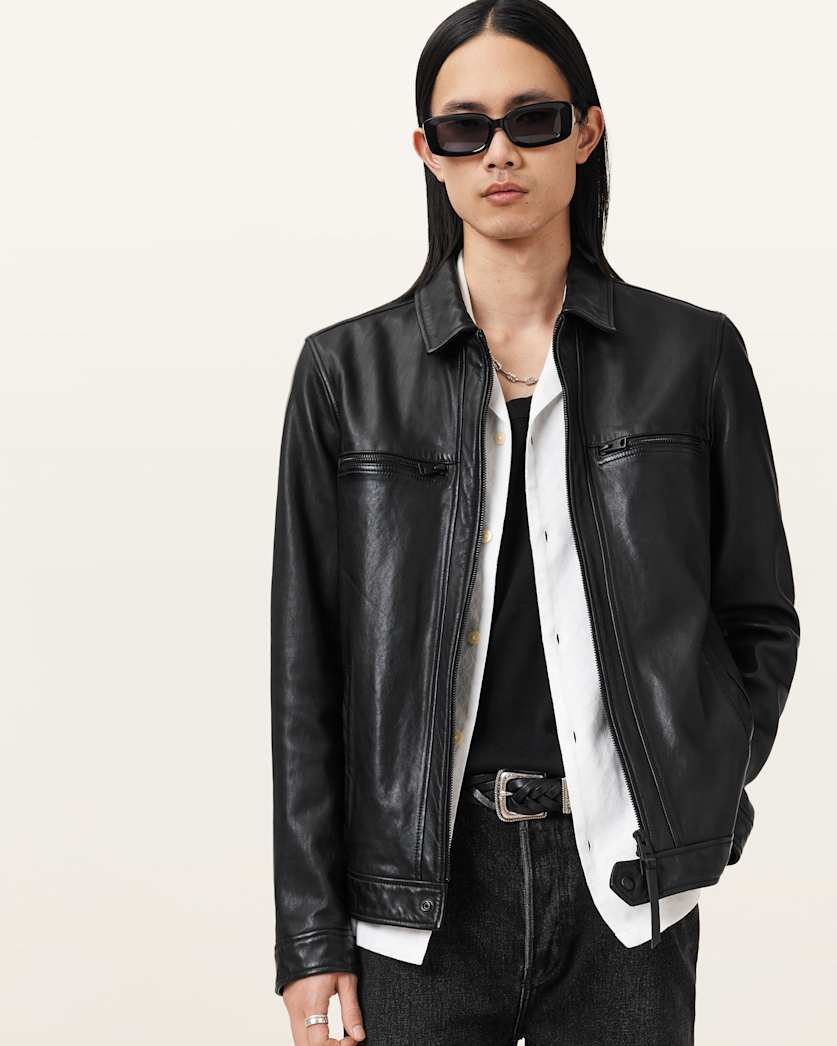 Luck Leather Jacket Black | ALLSAINTS US